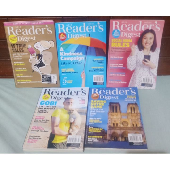 ┋Reader's DIGEST Asia magazines(2020-2021) | Lazada PH