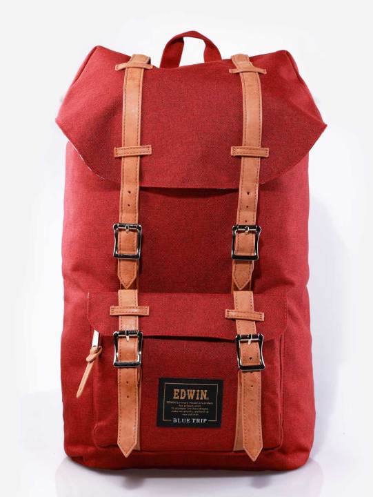 Edwin BLUE TRIP Extra Large Backpack (Maroon) | Lazada