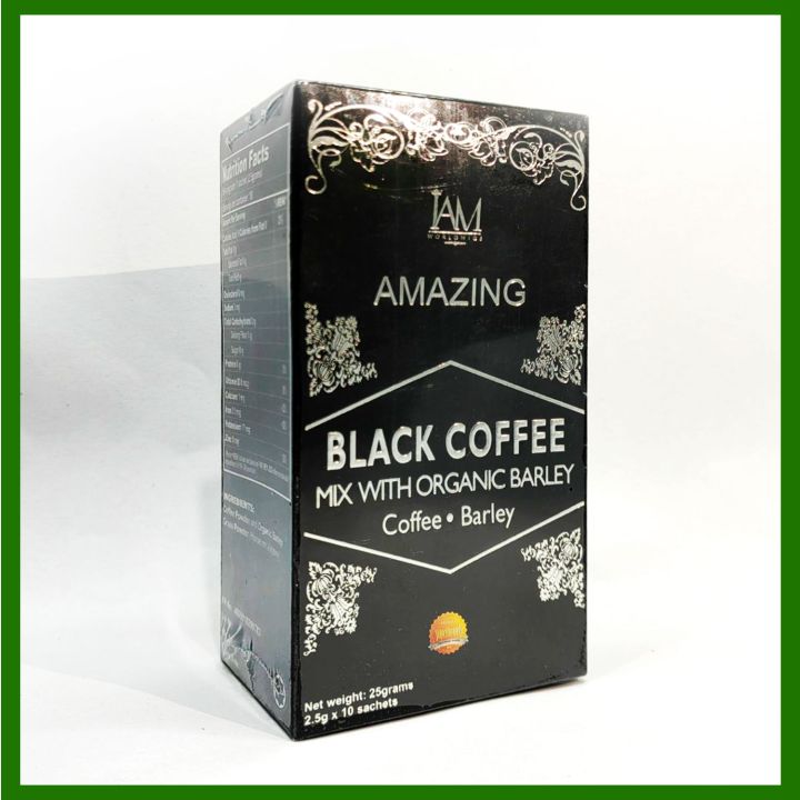 IAM Amazing Black Coffee Mix with Organic Barley | Lazada PH