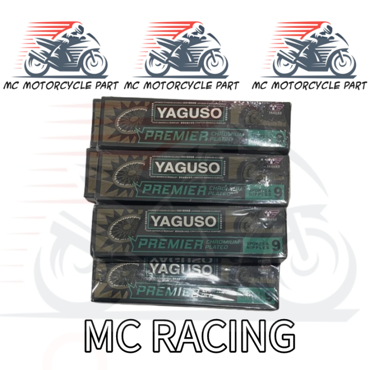 MC MOTORCYCLE MOTOR SOPKES YAGUSO Premium Chromium Plated Spokes ...