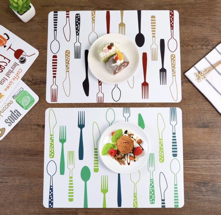 U-Smile PVC Dining Table Placemat Table Mat 02 | Lazada PH