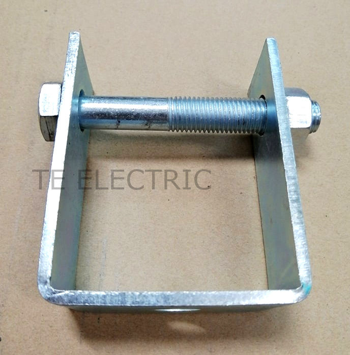 D SHAPE ZINC BRACKET FOR STAY SET POLE THIMBLE USE (COME WITH 4 1/2 ...