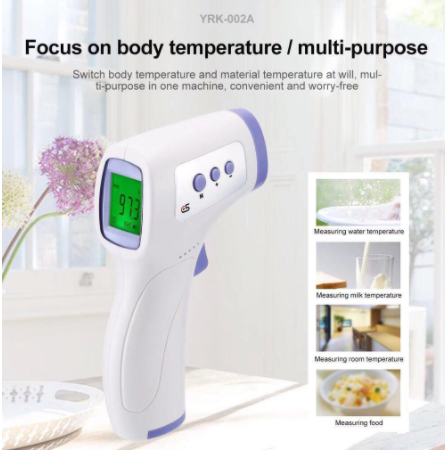 .Non-Contact Thermal Scanner Thermometer Infrared Digital Thermometer ...