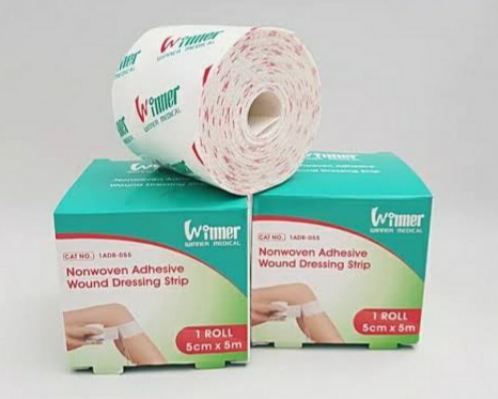 Winner Adhesive Wound Strip 5cm x 5m Plester Luka Non Woven Operasi ...