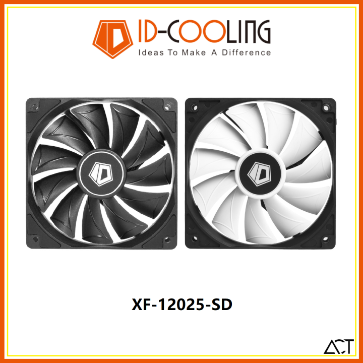 ID-COOLING XF-12025-SD-K / XF-12025-SD-W 12cm Casing Fan 4pin pwm ...