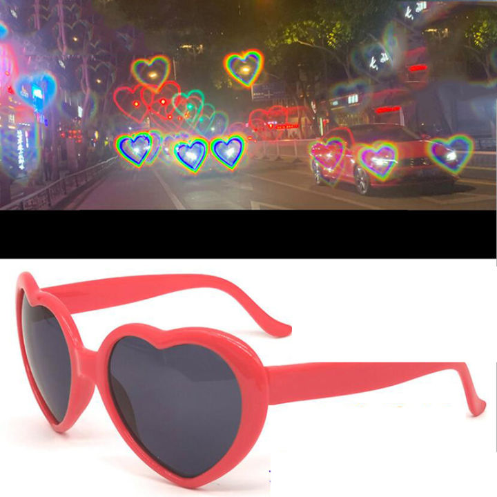 【COD&Ready Stock】Heart-shaped Glasses Love Heart Effects Sunglasses ...