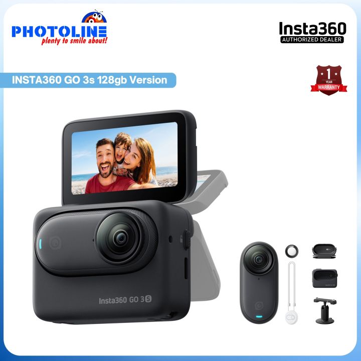 Insta360 GO 3S Action Camera Standard Bundle (128GB, Midnight Black) | Lazada PH