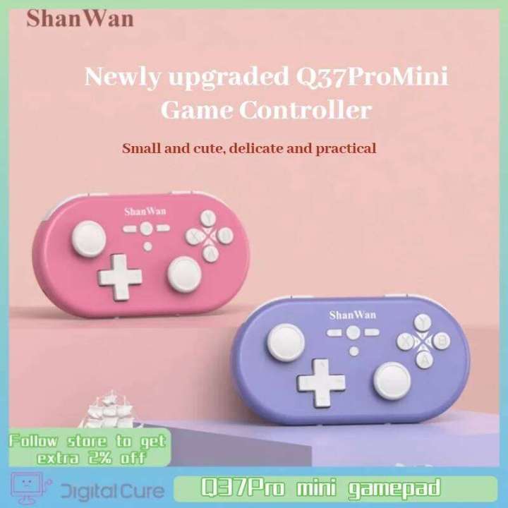 Newly Shanwan Upgraded Q37pro Mini Gamepad Portable Wireless Bluetooth ...