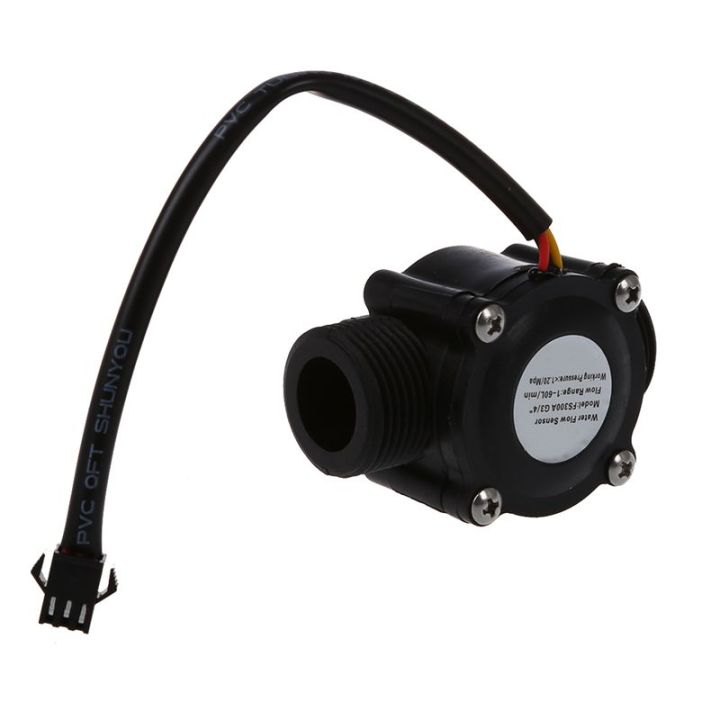 1-60L/Min DC 5-24V Hall Effect Water Flow Sensor Counter Meter FS300A ...