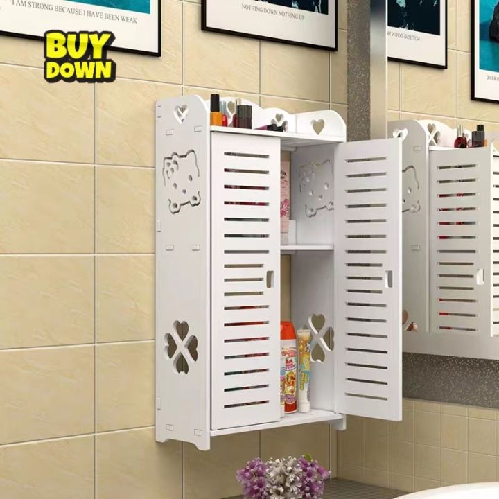 Perforation-free bathroom storage shelf wall-mounted waterproof ...