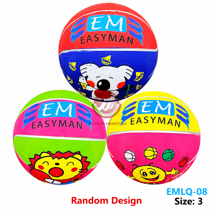 Cartoon ball children's small basketball ball EMLQ-08 | Lazada PH