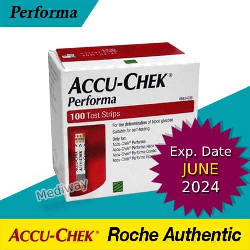 Accu Chek performa test strips 100 Diabetes Glucose Test Strips Expiry ...