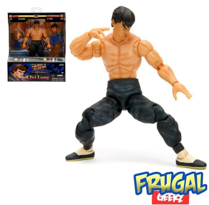 Jada Toys: Ultra Street Fighter II: The Final Challengers - Fei Long 1/12 Scale Action Figure ...
