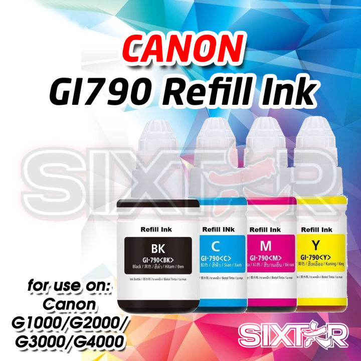 Tinta Refill Printer CANON GI790 G1000 G1010 G2000 G2010 G3000 G3010 ...