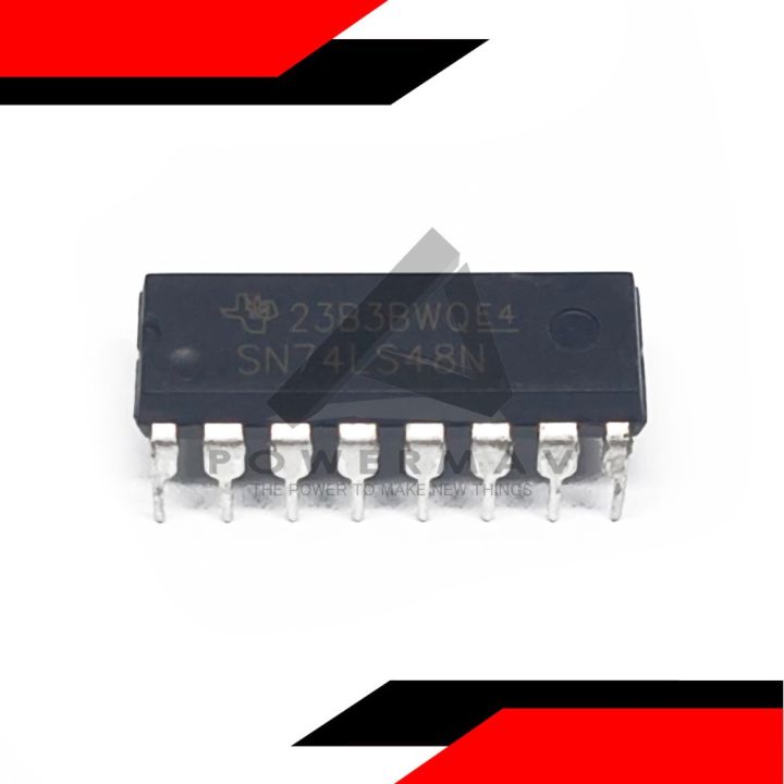 74ls48 dip IC 7448 BCD 7 Segment Decoder NAND gates input buffers seven ...