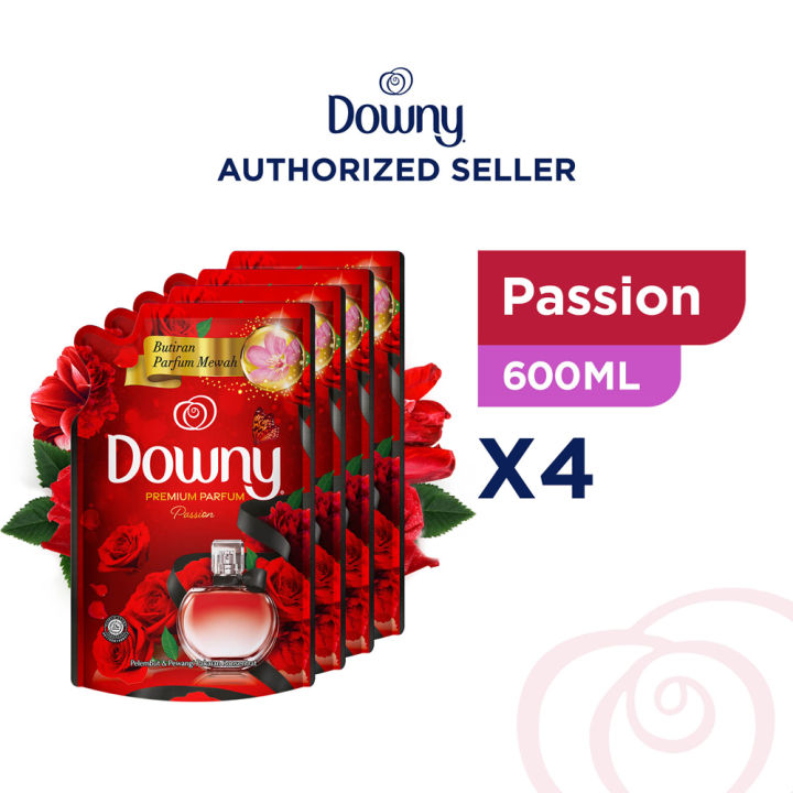 Downy Pelembut dan Pewangi Pakaian Konsentrat Passion 600ml x4 ...