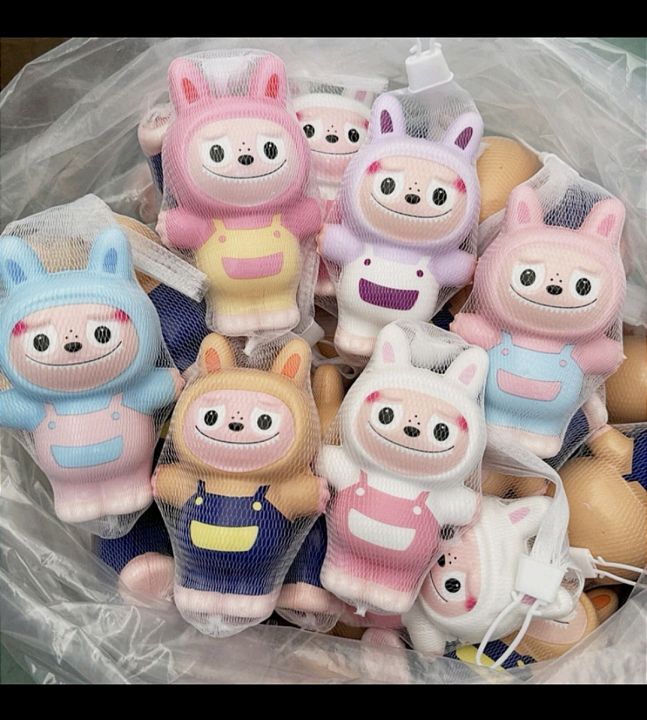 Mainan Labubu Viral Squishy Kenyal Labubu Slow dan Lembut Stress ...