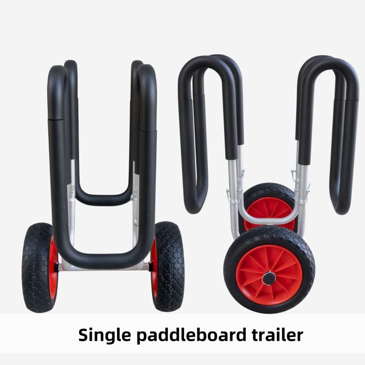 Single Paddleboard Trailer Aluminum Ocean Kayak Surf Paddleboard ...