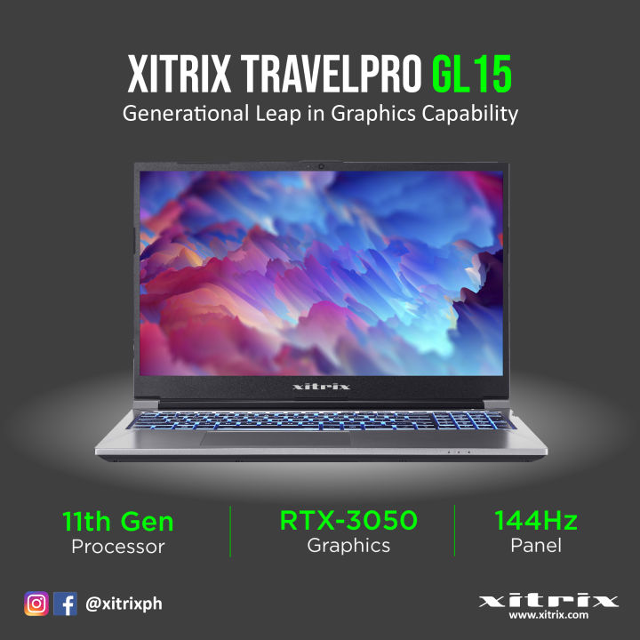 Xitrix TravelPro GL15 Core i5 (GeForce RTX3050; 144Hz 15.6 FHD; 11th ...