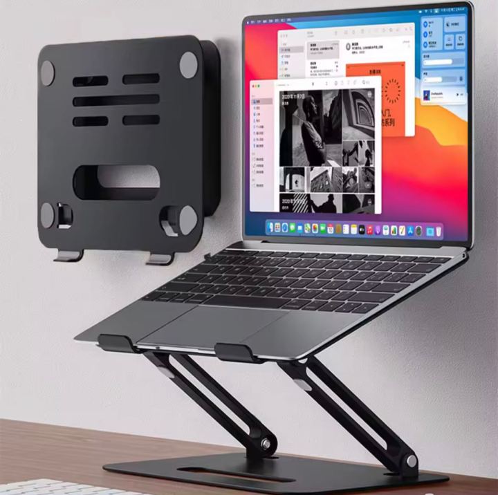 Laptop Stand Aluminum with Cooler Fan Adjustable for 10-17 inch | Lazada PH