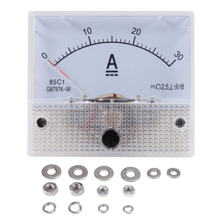 (GQWJ) 85C1-A Dc Analog Ampere Meter Panel Meter Gauge 30A Amp Gauge ...
