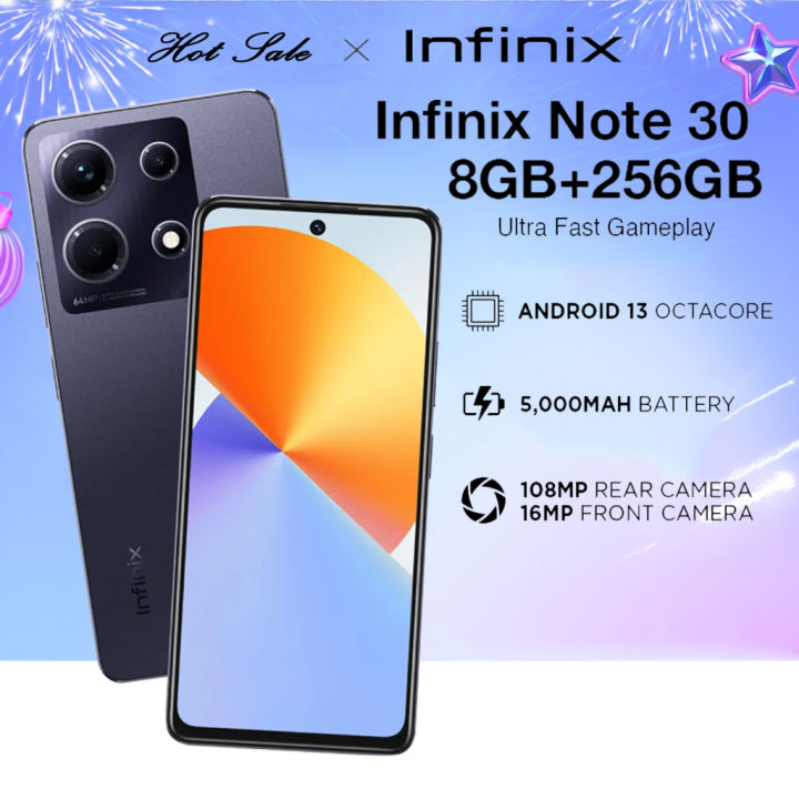 Infinix Note 30 cellphones sale 2024 original Smartphone 8GB + 256GB ...