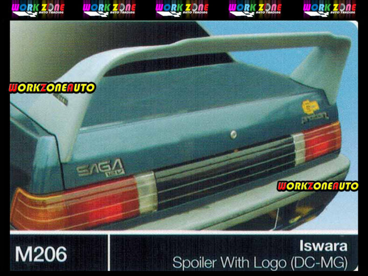 M206 Proton Iswara Saloon Fiber Spoiler With Logo (DC Mugen) Body kit ...