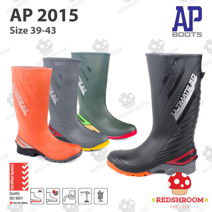 Sepatu Boot Tinggi AP 2015 ULTIMATE AP Boots Hitam Abu Hijau Orange ...
