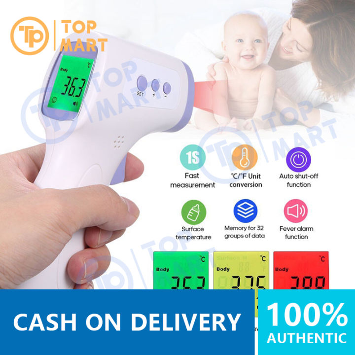 Infrared Forehead Thermometer Digital Thermometer Non-contact Body Temperature High Precision ...