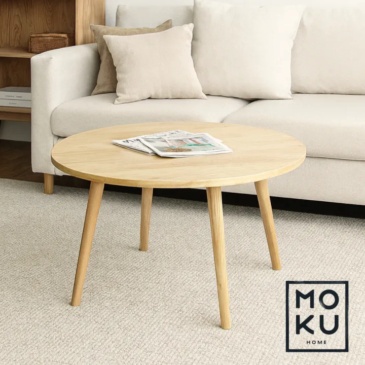 MUSE Design SAMIRA D76 Solid Wood Round Coffee Table-Natural | Lazada