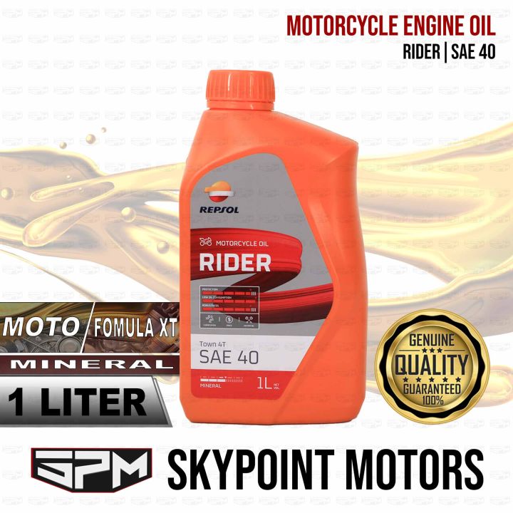 REPSOL MOTO FORMULA XT 4T - SAE 40 - RIDER TOWN - Mineral Engine Oil ...