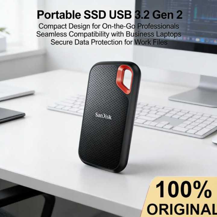 SanDisk E61 Extreme Portable SSD 1TB 2TB 4TB USB 3 2 Gen 2 High Speed ...