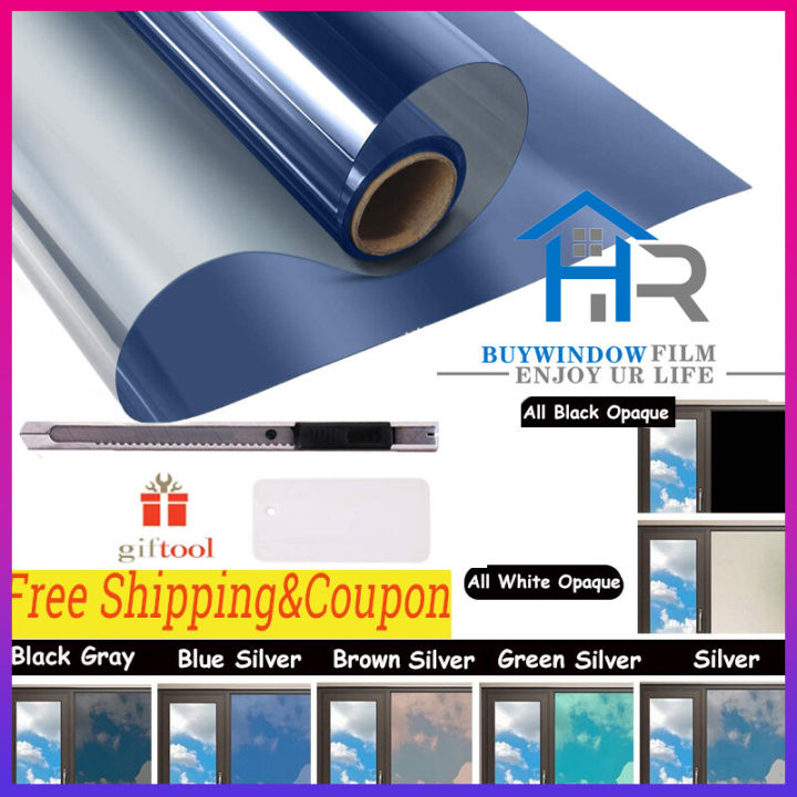 One Way Mirror Window Film Vinyl Self-adhesive Window Tint Glass ...