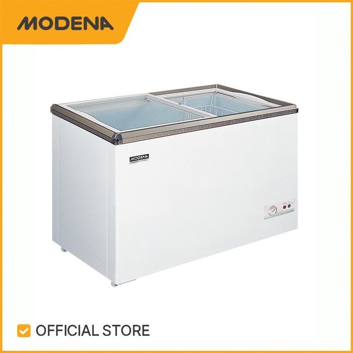 MODENA MC0310 FREEZER SLIDING GLASS 310 LITER | Lazada Indonesia