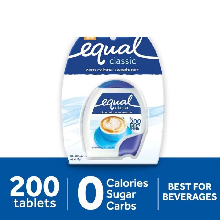 Equal Classic Zero Calorie Sweetener 200 Tablets - 1 Pack (Sugar ...