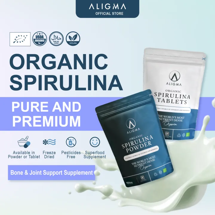 Aligma | Organic Spirulina Supplement, Superfood, Immunity, Halal ...