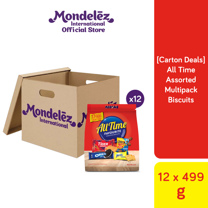 [Carton Deal] All Time Favourite Assorted Biscuits (475g x 12) | Lazada