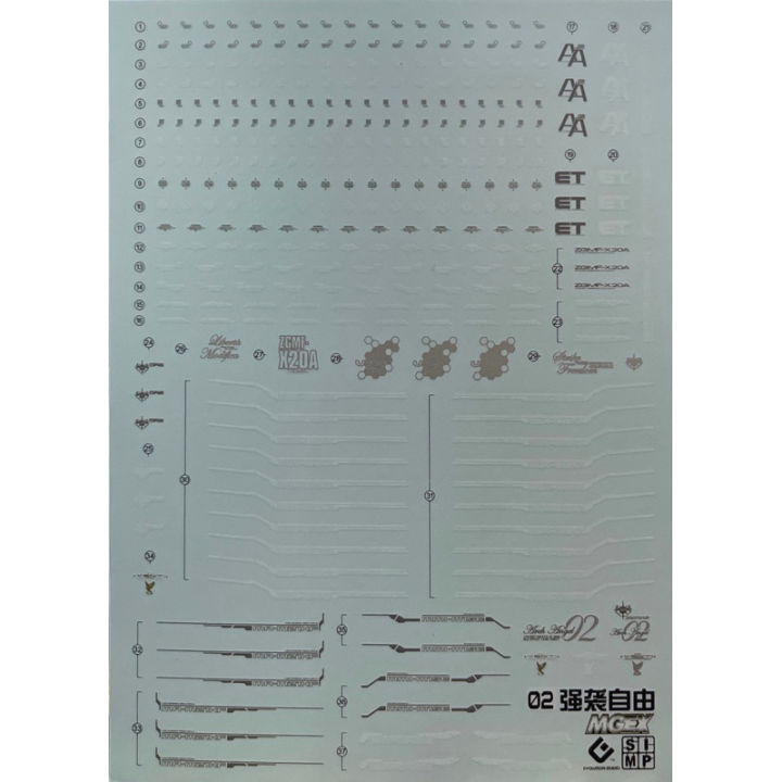 Water Decal Mgex Strike Freedom [Evolution Studio] | Lazada.co.th