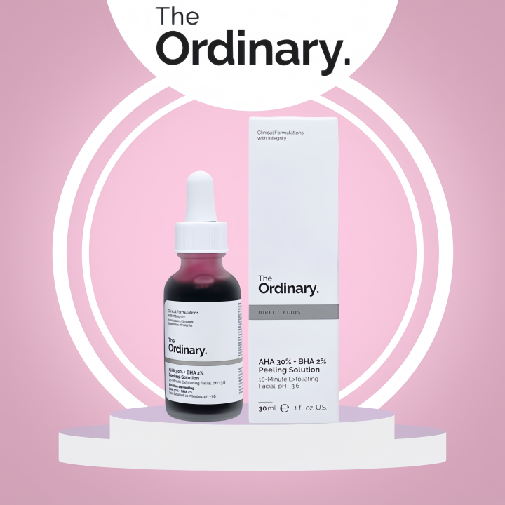 The Ordinary AHA 30% + BHA 2% Peeling Solution 30ml Facial Mask Serum ...
