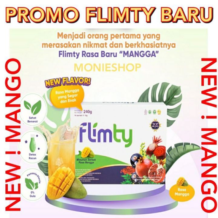 FLIMTY FIBER | DETOX | BOX - 1 Box isi 16 Sachet | Lazada Indonesia
