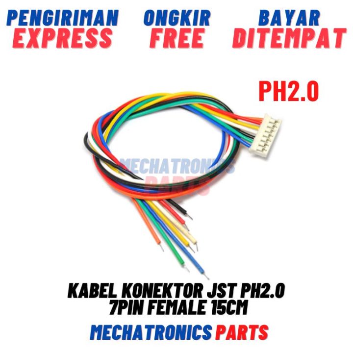 Kabel Konektor JST PH2.0 7Pin Female 15cm 7P PH 2.0mm PH2 Connector Socket | Lazada Indonesia