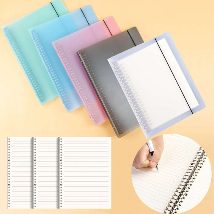 Pink Green Blue Notebook A5/B5 Binder Notebook Refillable Ring Binder ...