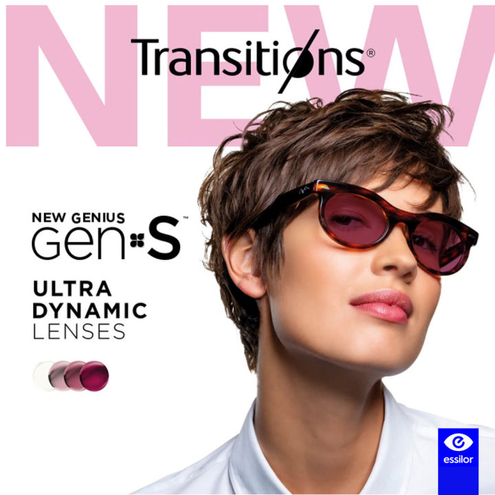 เลนส์สั่งทำ Essilor Transition NEW GENS เลนส์ออกแดดเปลี่ยนสีออโต้ กันแสงสีฟ้าจอมือถือรุ่นใหม่ ...