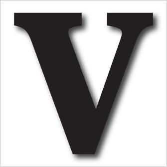 ALPHABET V BLACK ACRYLIC LASER CUT LETTERING - ALPHABET AND NUMBER ...