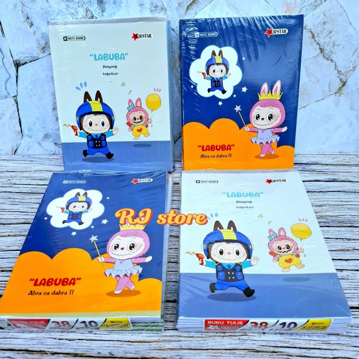 Buku Tulis Murah Karakter LABUBU 38 Halaman Kertas HVS Putih [ISI 5 ...