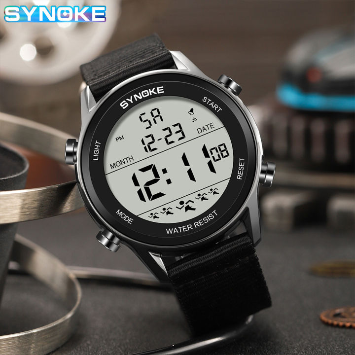 Synoke Đồng hồ nam thời trang cười đồng hồ kỹ thuật số Đồng hồ thể thao ...