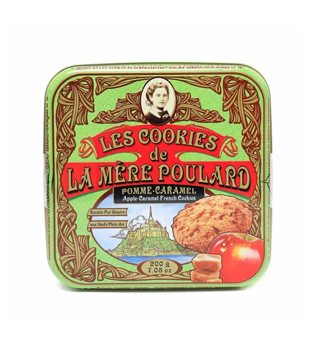 Bánh Cookies Apple Caramel In Iron Box (200G) – La Mère Poulard | Lazada.vn
