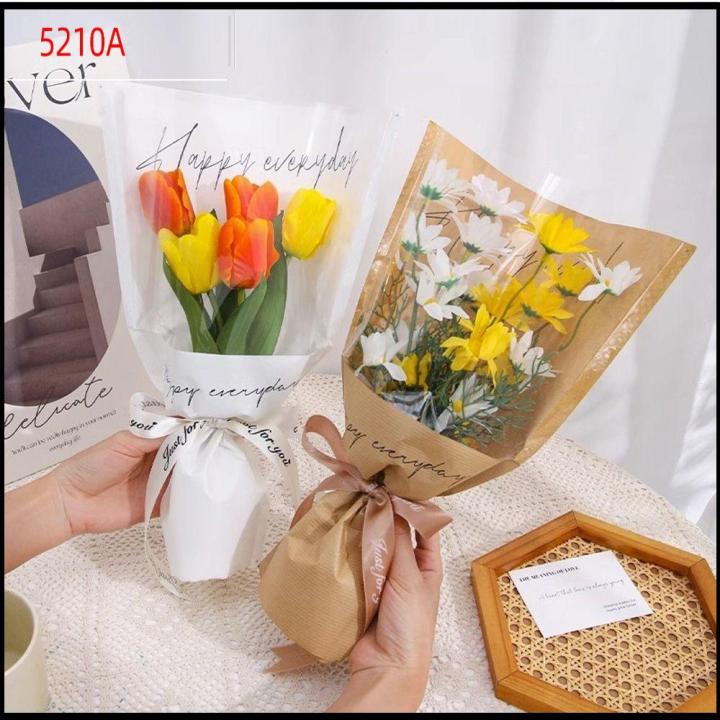 5210A 20/30PCS กุหลาบเดียว กระเป๋าซองบรรจุดอกกุหลาบ ห่อแขนเสื้อ โปร่งใสโปร่งใส ถุงบรรจุช่อดอกไม้ ...