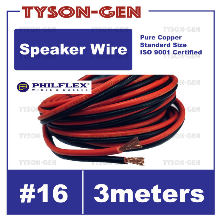 Philflex Speaker Wire #16 and #18 Pure Copper | Lazada PH