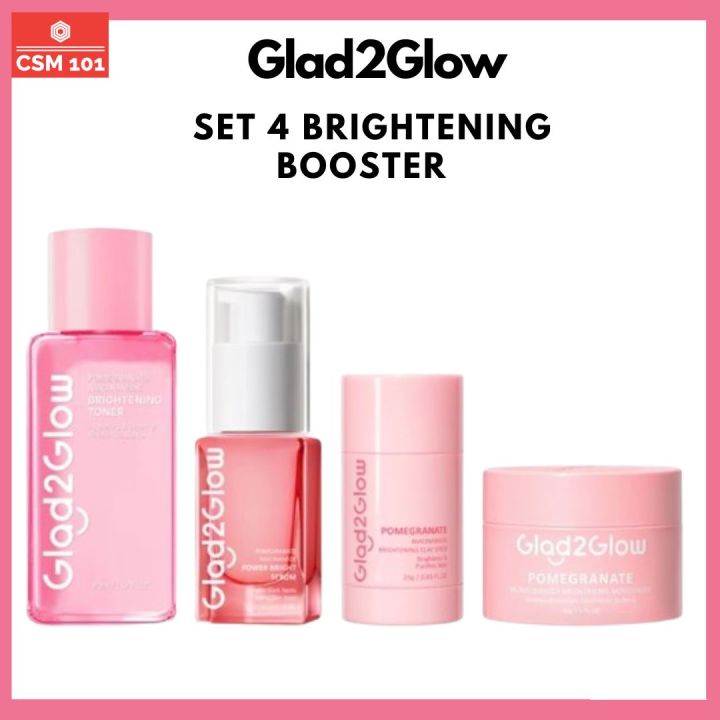 GLAD2GLOW Paket Glowing Kit 4in1 Brightening Dark Spot Booster ...